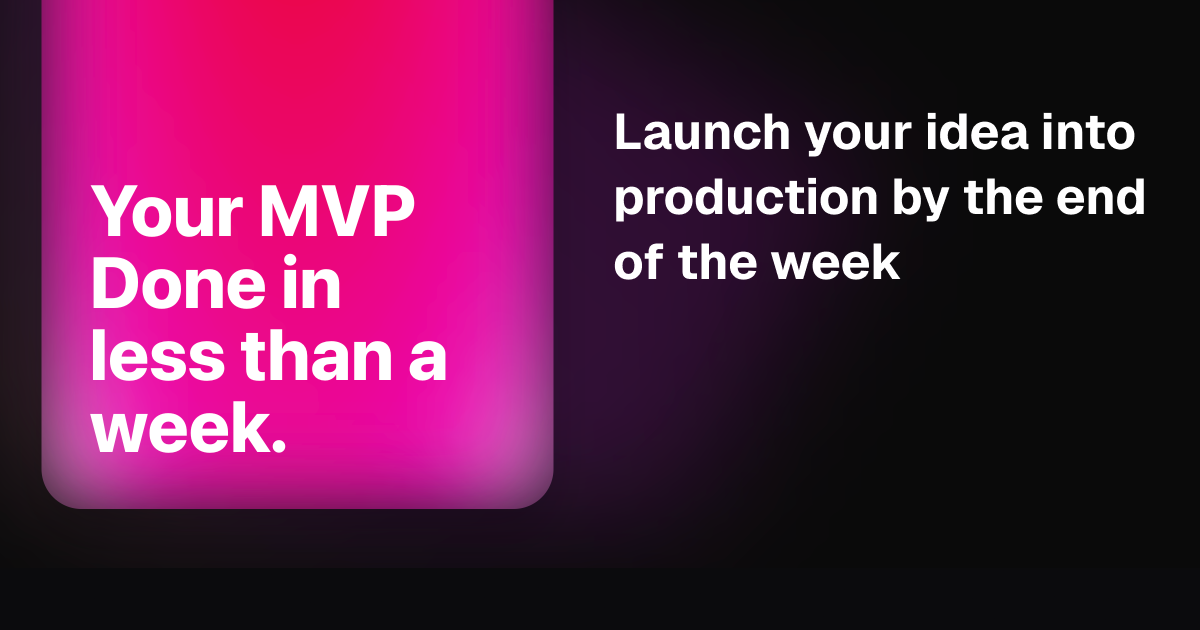 Your MVP Done in Less Than a Week | FlashMVP - AI Development Agency